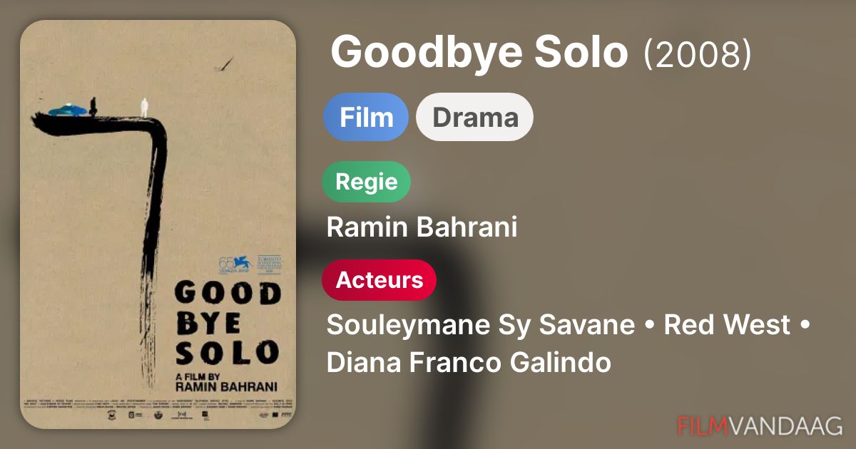 Goodbye Solo (film, 2008) - FilmVandaag.nl