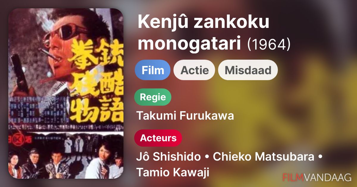 Kenjû zankoku monogatari (film, 1964) - FilmVandaag.nl
