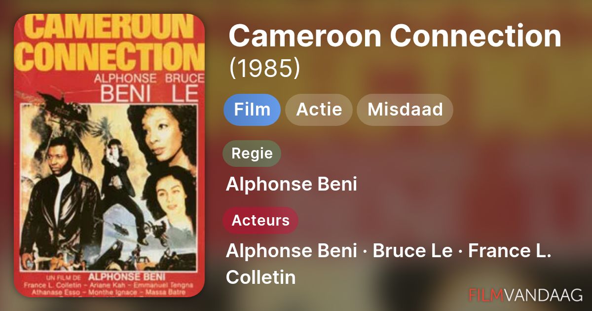 Cameroon Connection (film, 1985) - FilmVandaag.nl