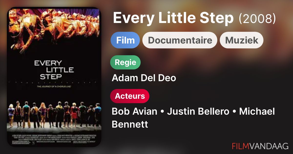 Every Little Step (film, 2008) - FilmVandaag.nl