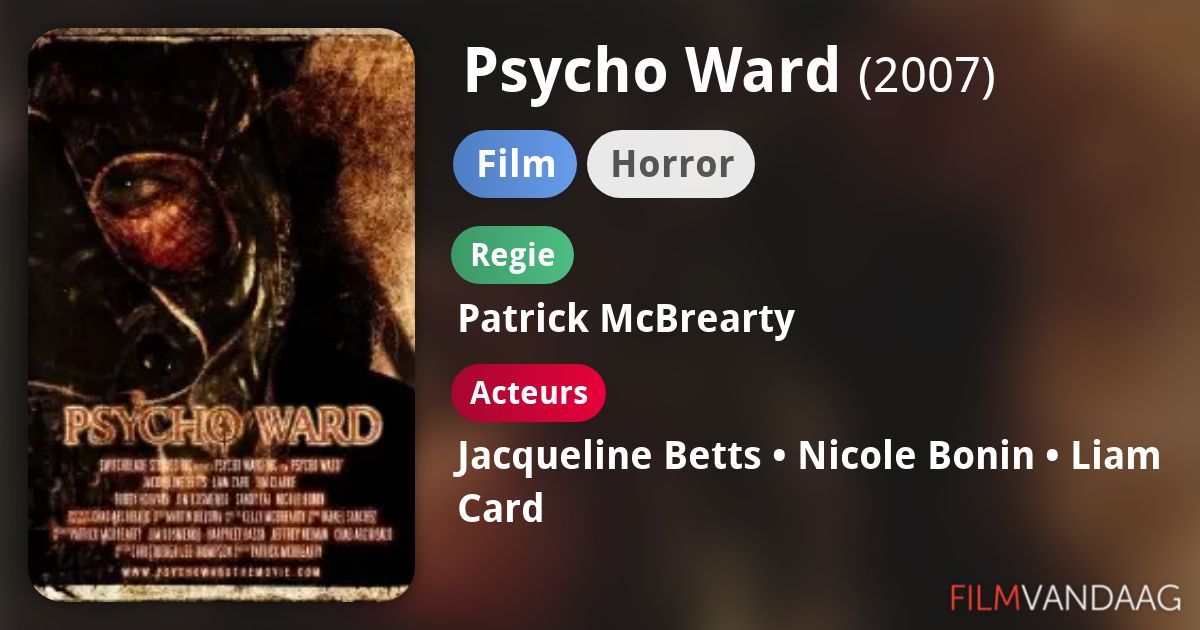 Psycho Ward (film, 2007) - FilmVandaag.nl