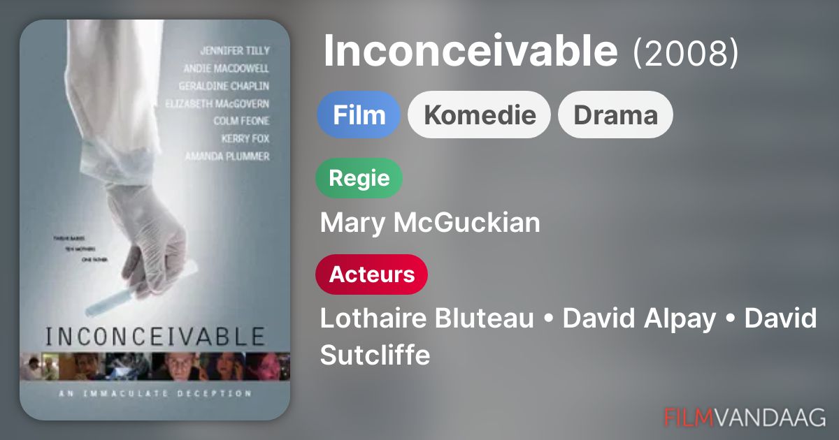 Inconceivable (film, 2008) - FilmVandaag.nl