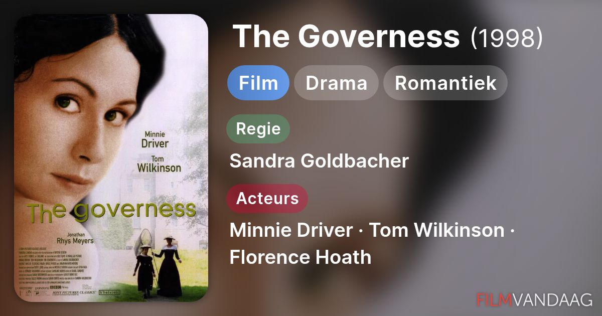 The Governess (film, 1998) - FilmVandaag.nl