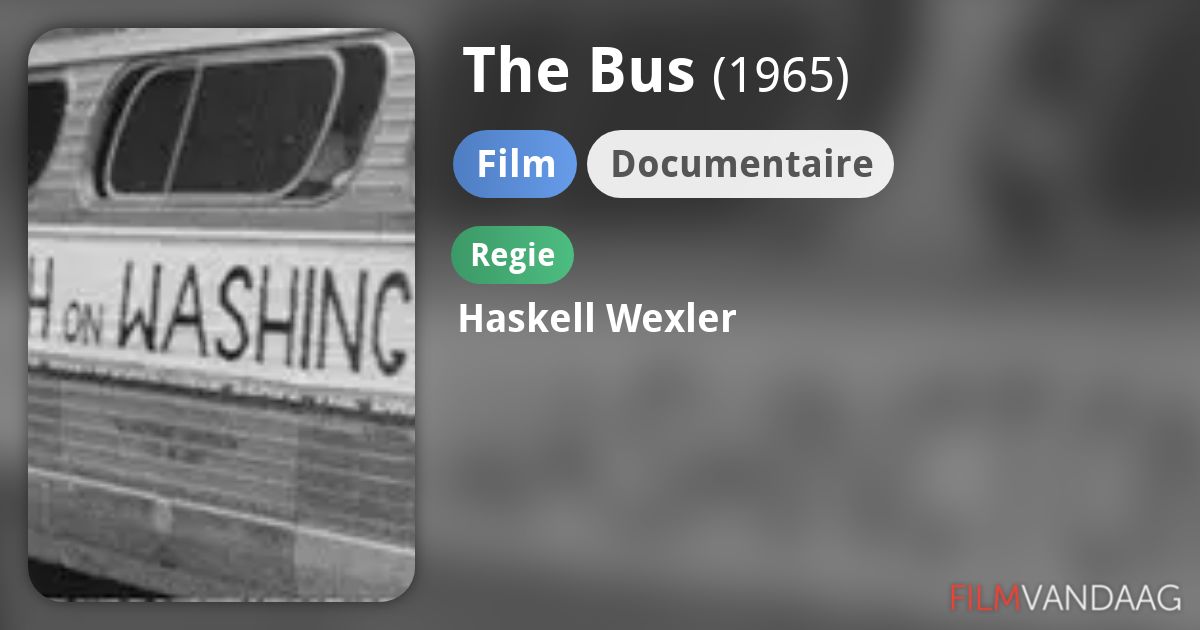 The Bus (film, 1965) - FilmVandaag.nl