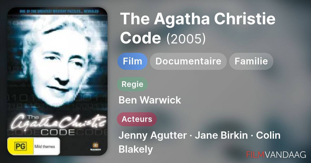 The Agatha Christie Code (film, 2005) - FilmVandaag.nl