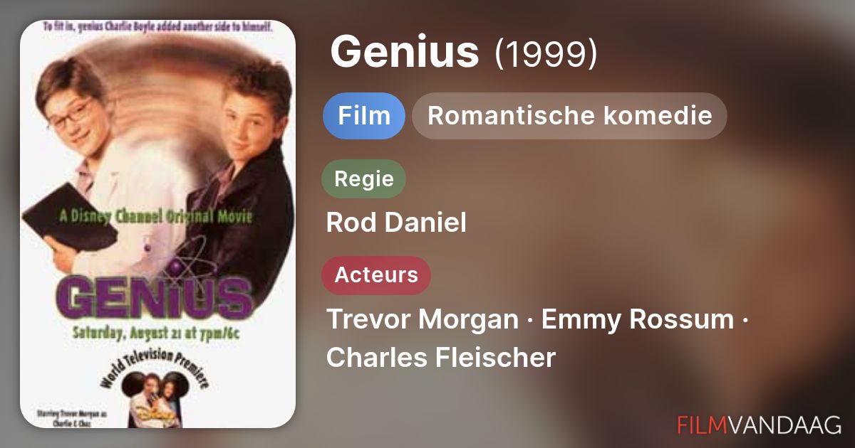 Genius (film, 1999) - FilmVandaag.nl