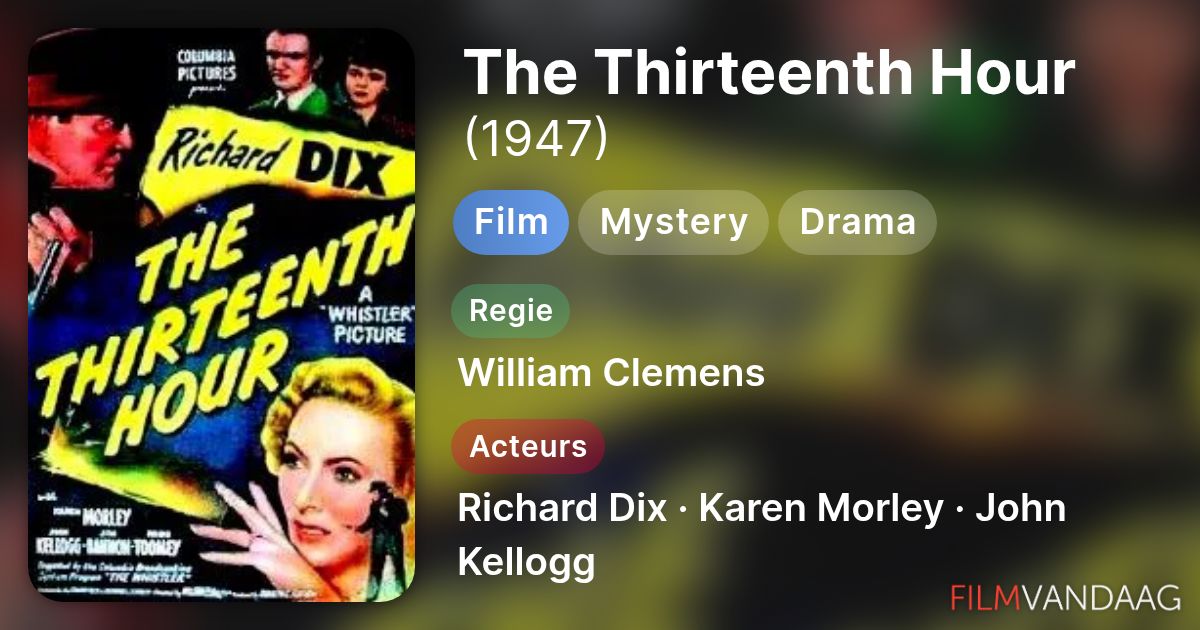 The Thirteenth Hour (film, 1947) - FilmVandaag.nl