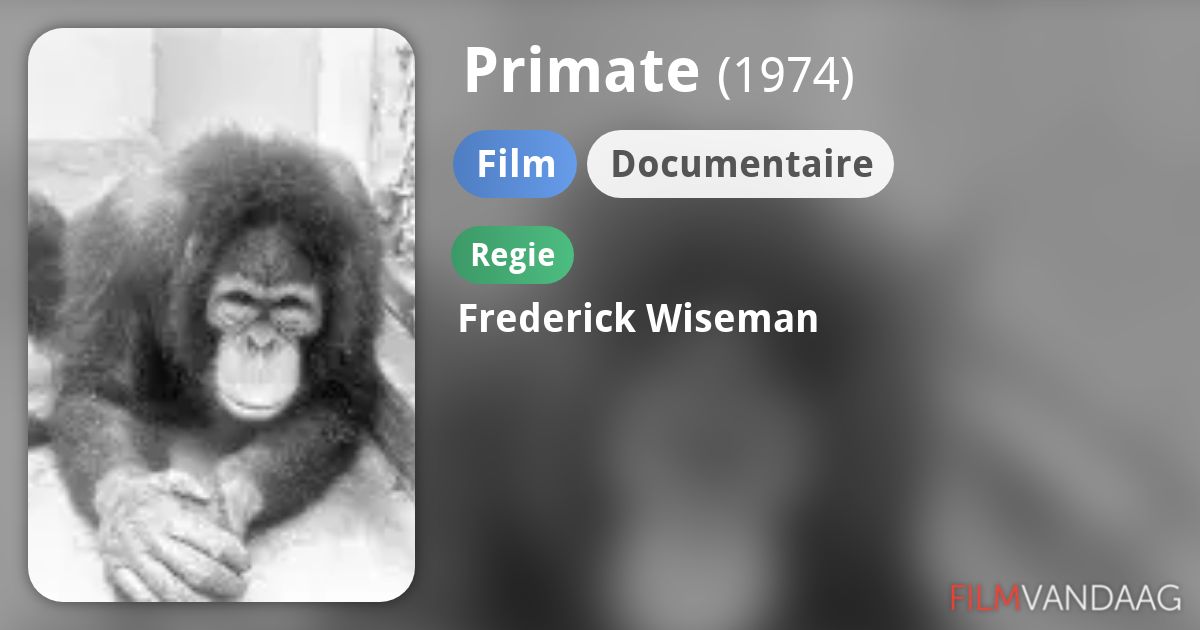 Primate (film, 1974) - FilmVandaag.nl