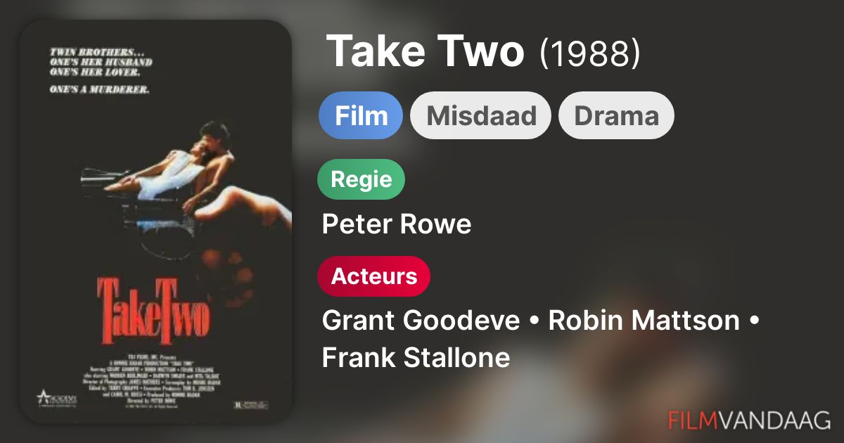 Take Two (film, 1988) - FilmVandaag.nl