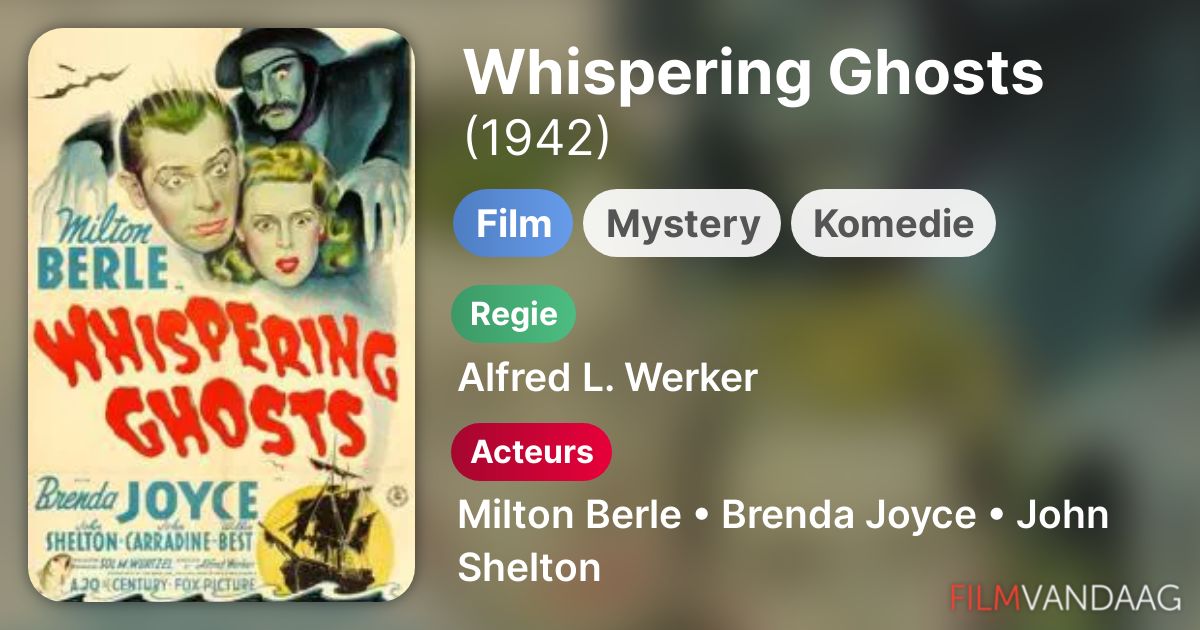 Whispering Ghosts (film, 1942) - FilmVandaag.nl
