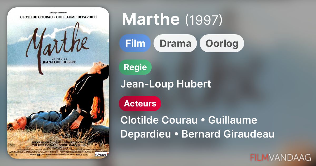 Marthe (film, 1997) - FilmVandaag.nl