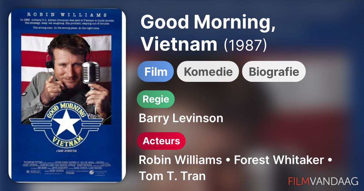 Good Morning, Vietnam (film, 1987) - FilmVandaag.nl