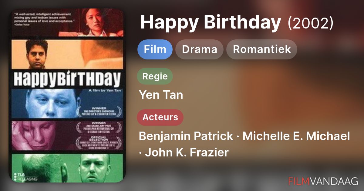 Happy Birthday (film, 2002) - FilmVandaag.nl