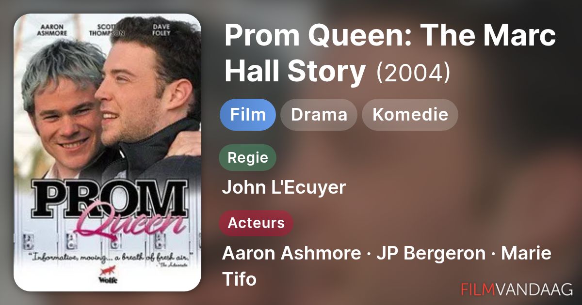 Prom Queen: The Marc Hall Story (film, 2004) - FilmVandaag.nl