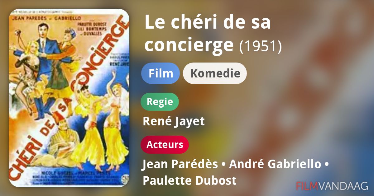 Le chéri de sa concierge (film, 1951) - FilmVandaag.nl