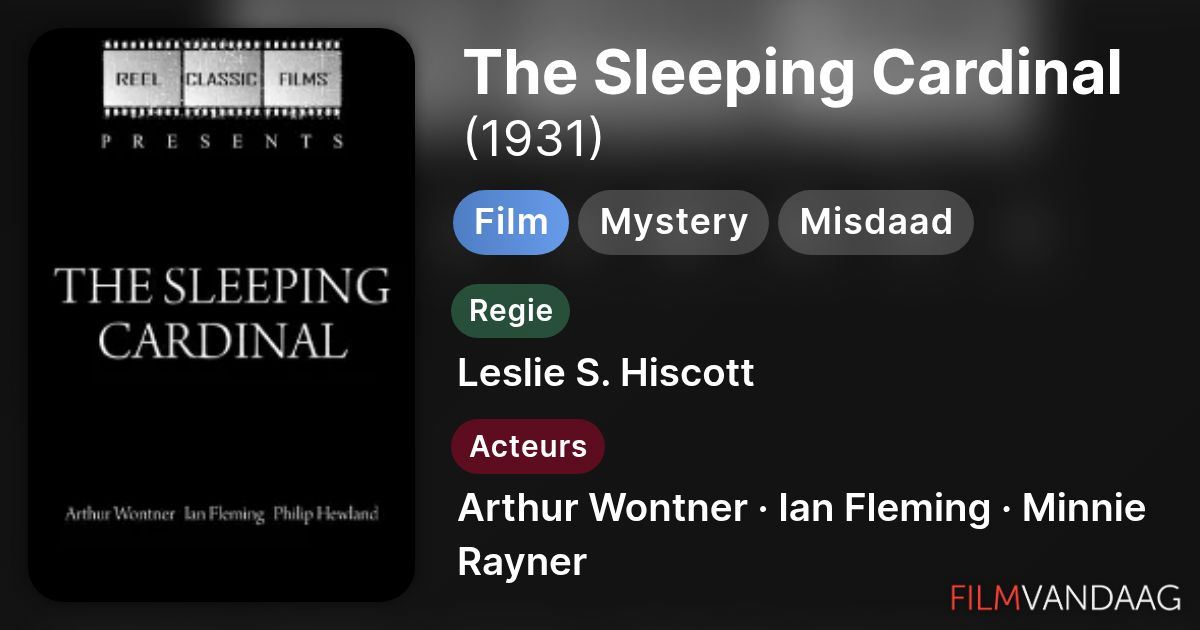 The Sleeping Cardinal (film, 1931) - FilmVandaag.nl