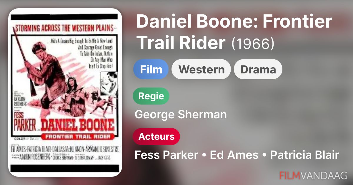 Daniel Boone: Frontier Trail Rider (film, 1966) - FilmVandaag.nl