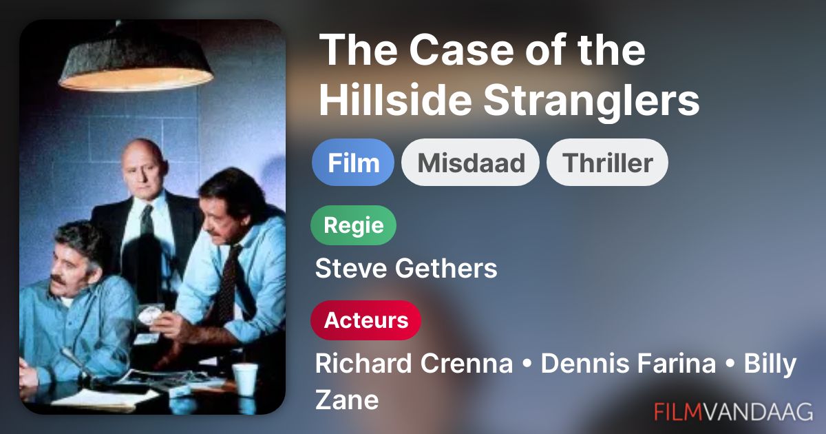The Case of the Hillside Stranglers (film, 1989) - FilmVandaag.nl