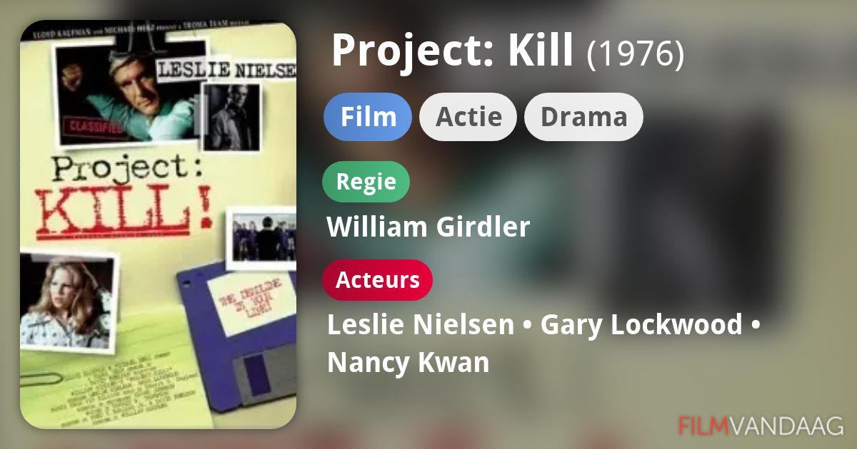 Project: Kill (film, 1976) - FilmVandaag.nl