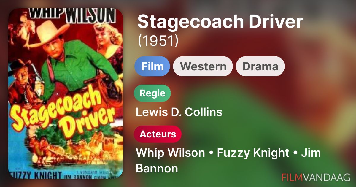 Stagecoach Driver (film, 1951) - FilmVandaag.nl