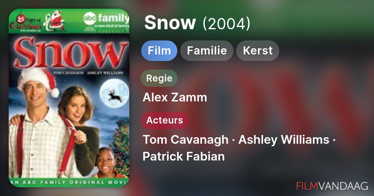 Snow (film, 2004) - FilmVandaag.nl