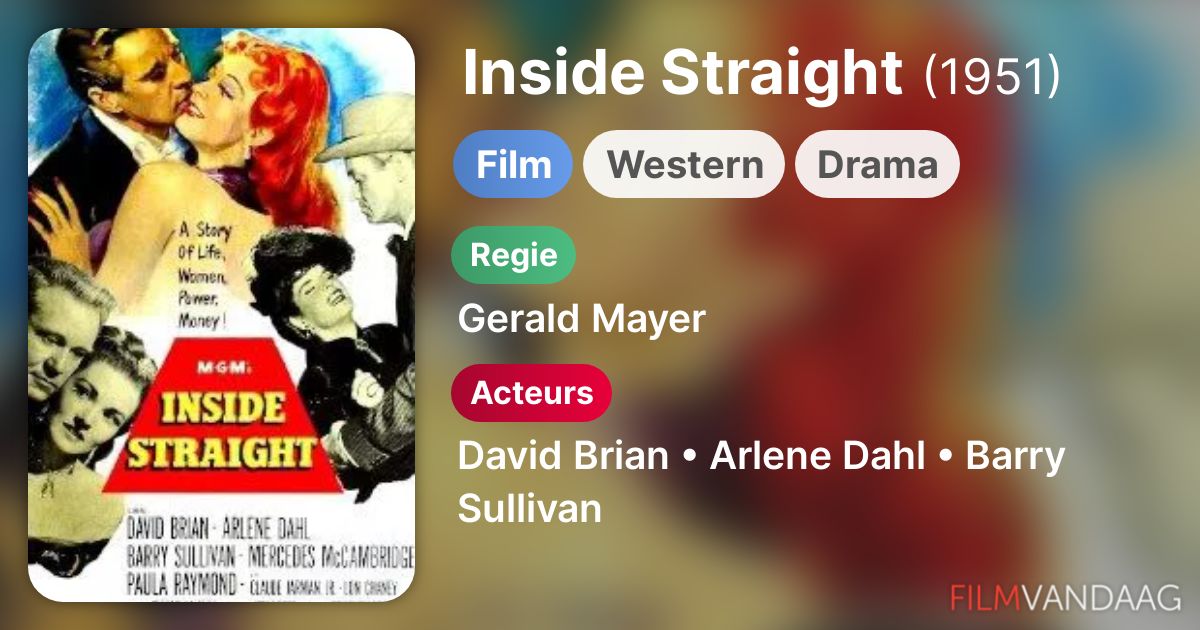 Inside Straight (film, 1951) - FilmVandaag.nl