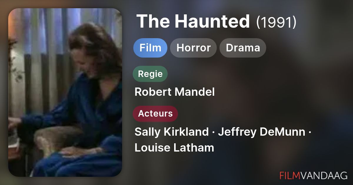 The Haunted (film, 1991) kopen op dvd of blu-ray - FilmVandaag.nl