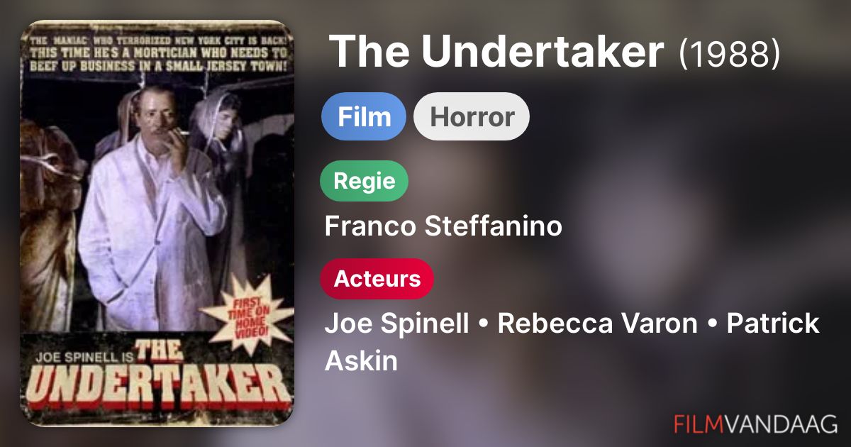 The Undertaker (film, 1988) - FilmVandaag.nl