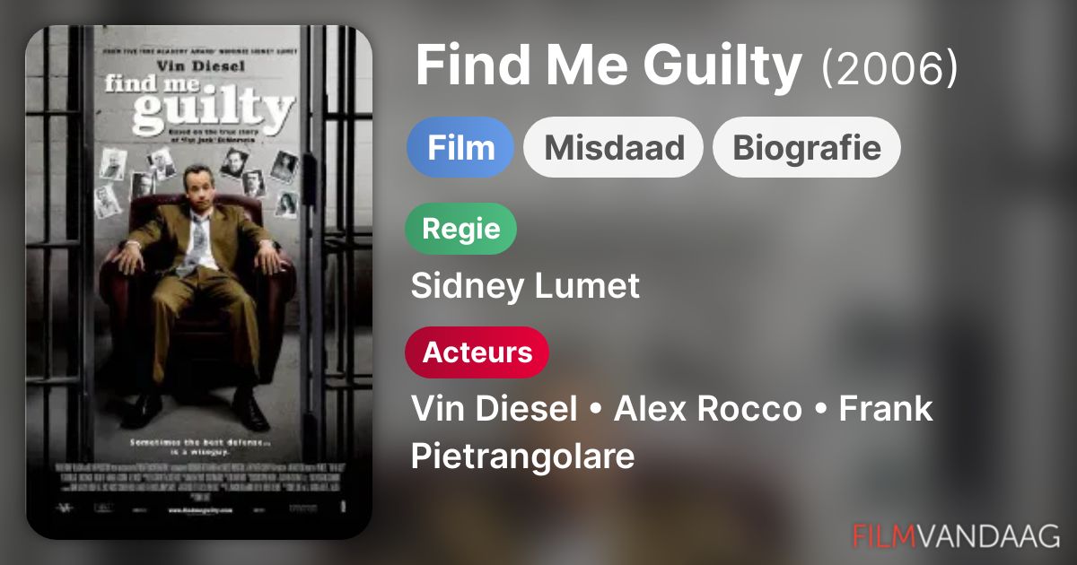 Find Me Guilty (film, 2006) - FilmVandaag.nl