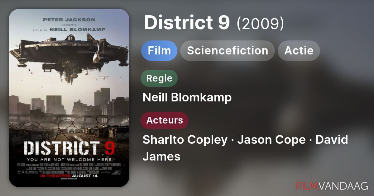 District 9 (film, 2009) - FilmVandaag.nl