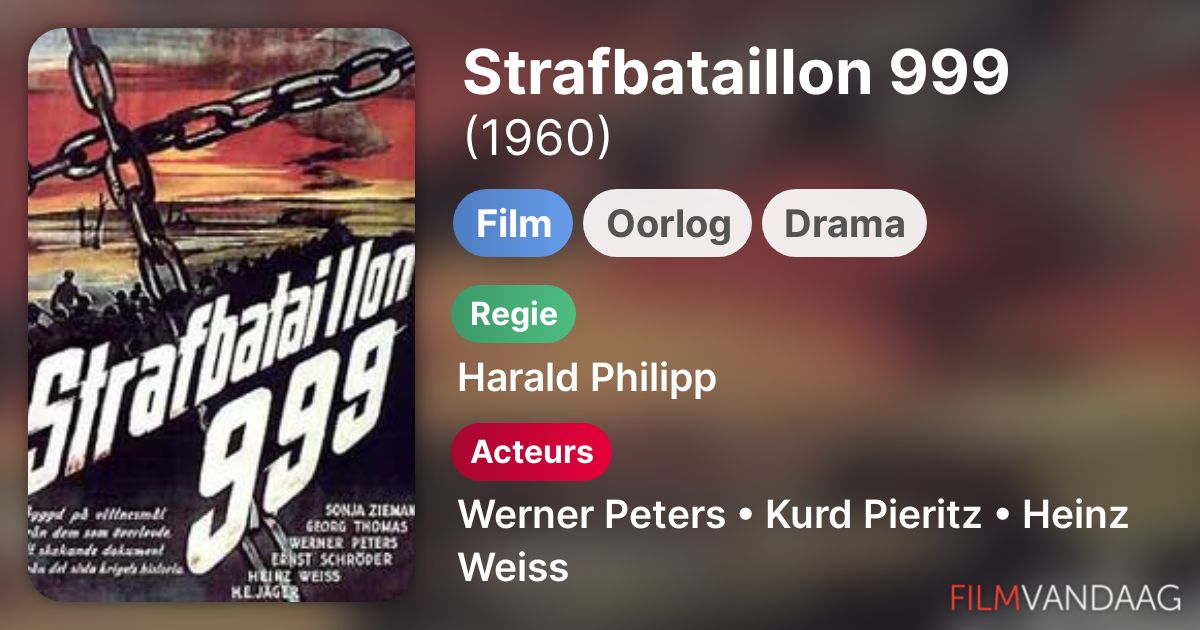 Strafbataillon 999 (film, 1960) - FilmVandaag.nl