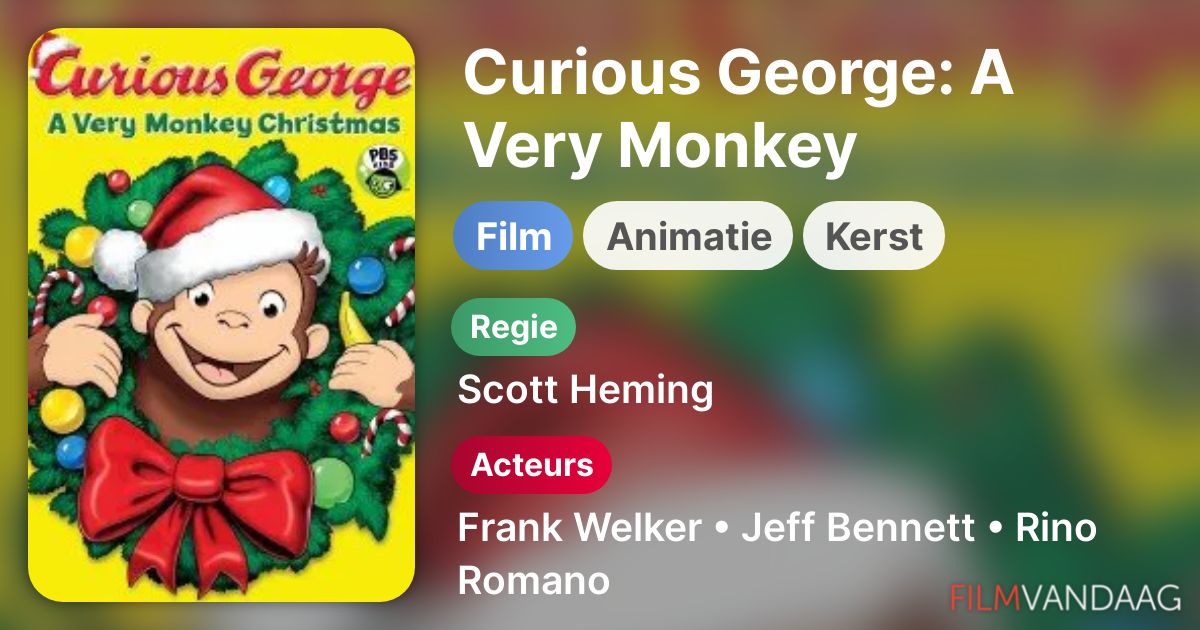 Curious George: A Very Monkey Christmas (film, 2009) - FilmVandaag.nl