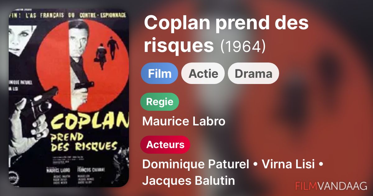 Coplan prend des risques (film, 1964) - FilmVandaag.nl