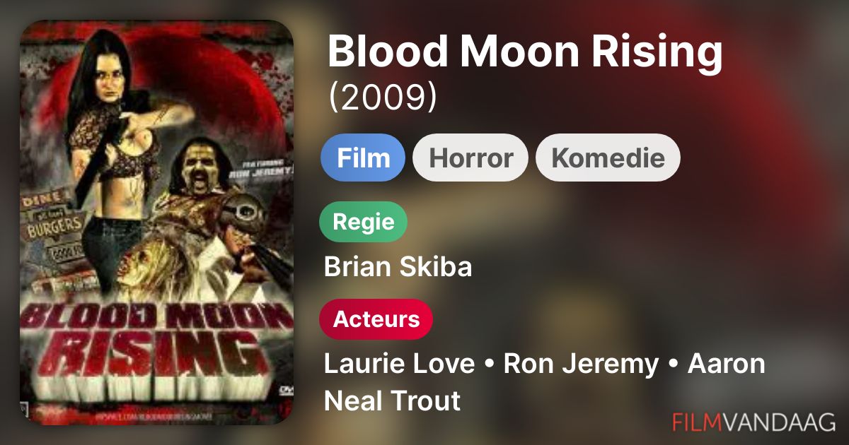 Blood Moon Rising (film, 2009) - FilmVandaag.nl