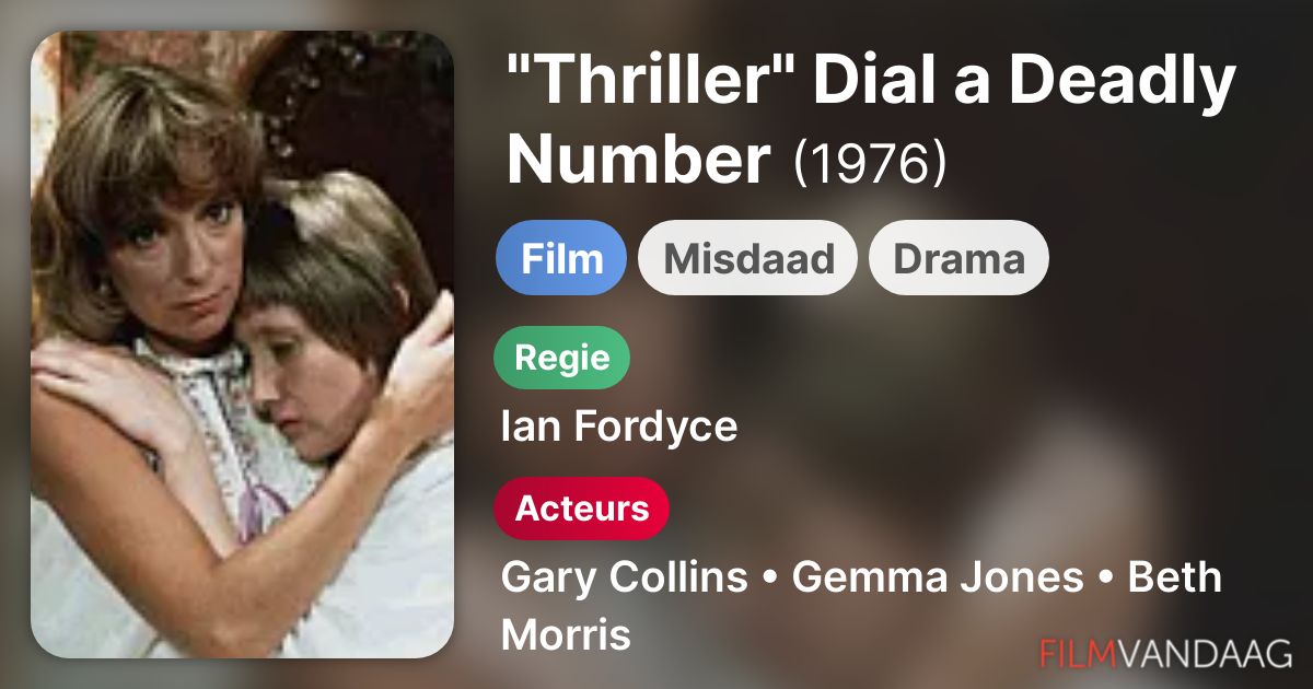 "Thriller" Dial a Deadly Number (film, 1976) - FilmVandaag.nl