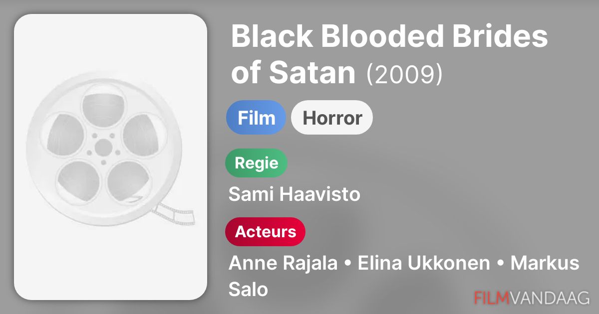 Black Blooded Brides of Satan (film, 2009) - FilmVandaag.nl