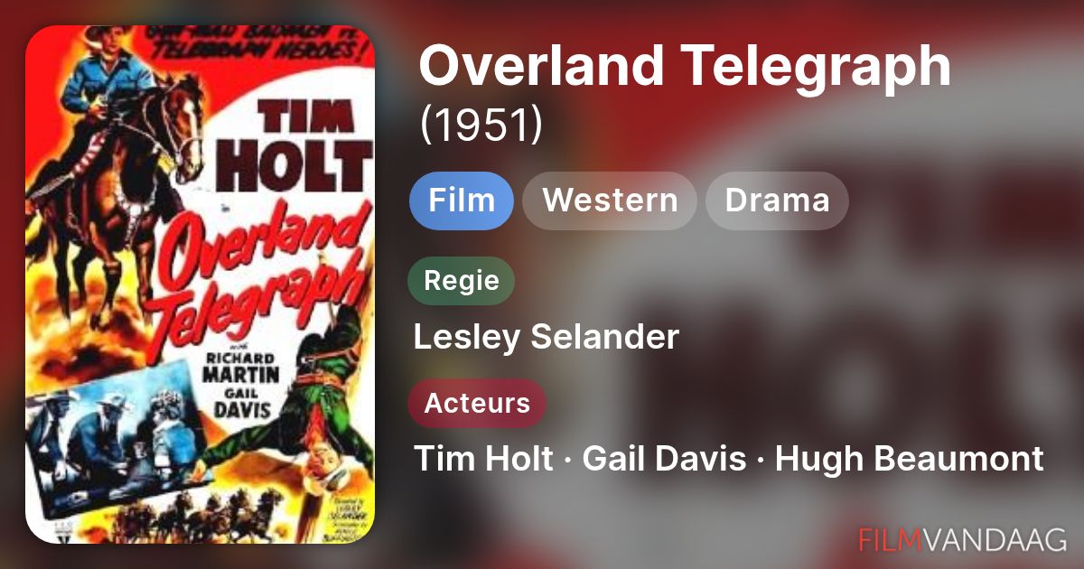 Overland Telegraph (film, 1951) - FilmVandaag.nl