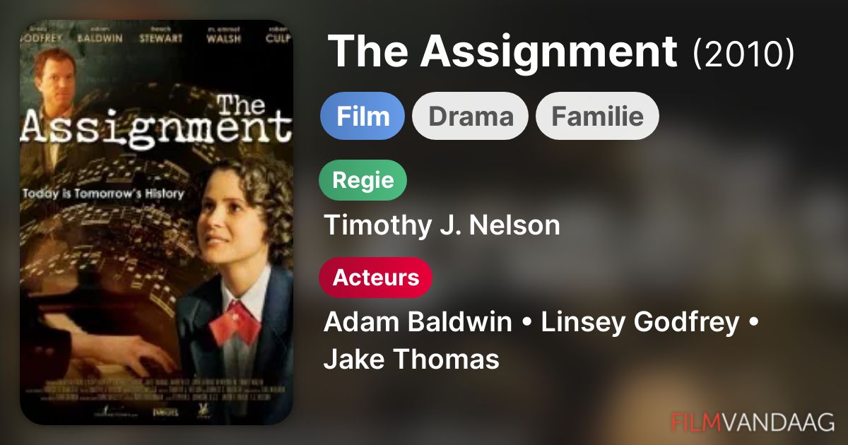 The Assignment (film, 2010) - FilmVandaag.nl
