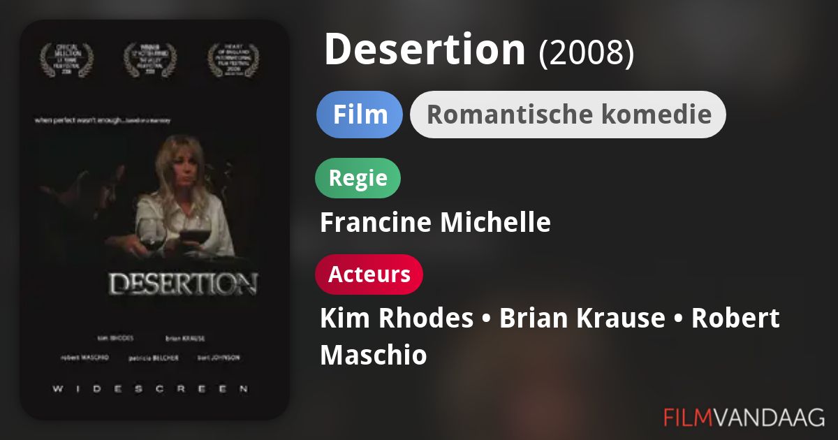 Desertion (film, 2008) - FilmVandaag.nl