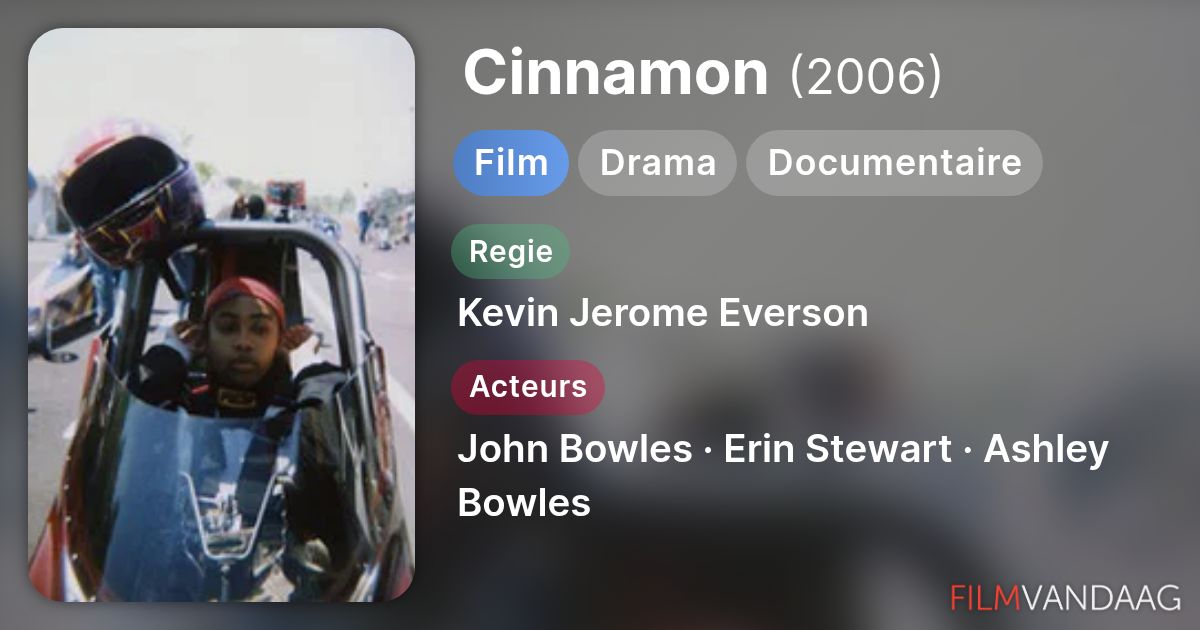Cinnamon (film, 2006) - FilmVandaag.nl