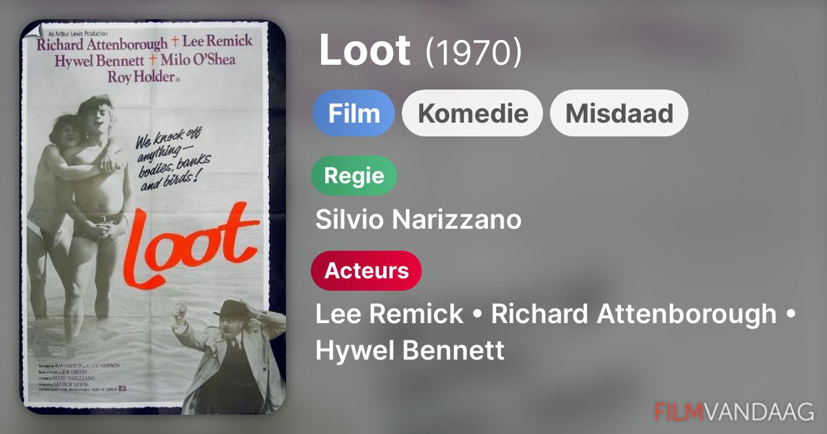 Loot (film, 1970) - FilmVandaag.nl