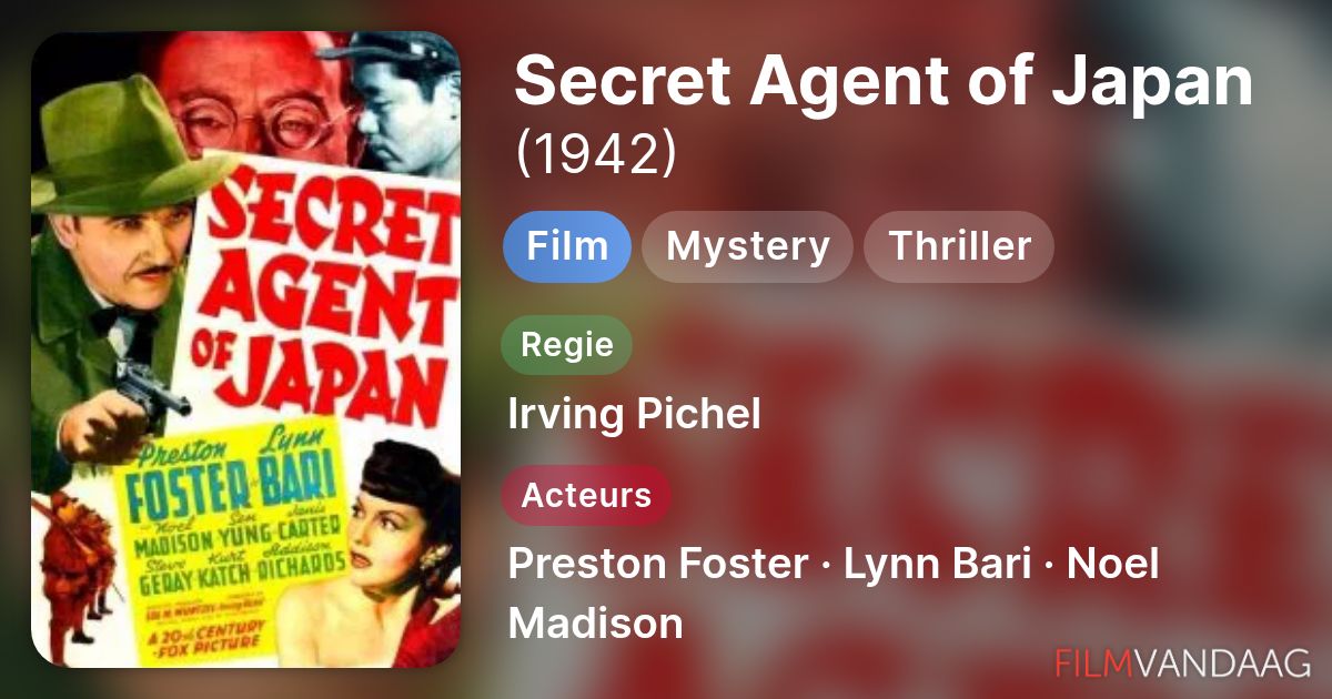 Secret Agent of Japan (film, 1942) - FilmVandaag.nl