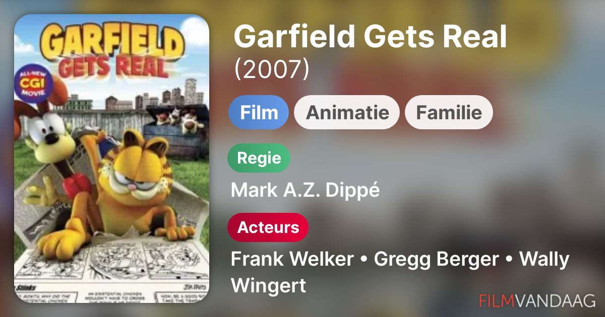 Garfield Gets Real (film, 2007) - FilmVandaag.nl