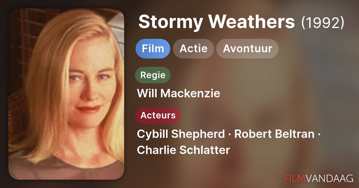 Stormy Weathers (film, 1992) - FilmVandaag.nl