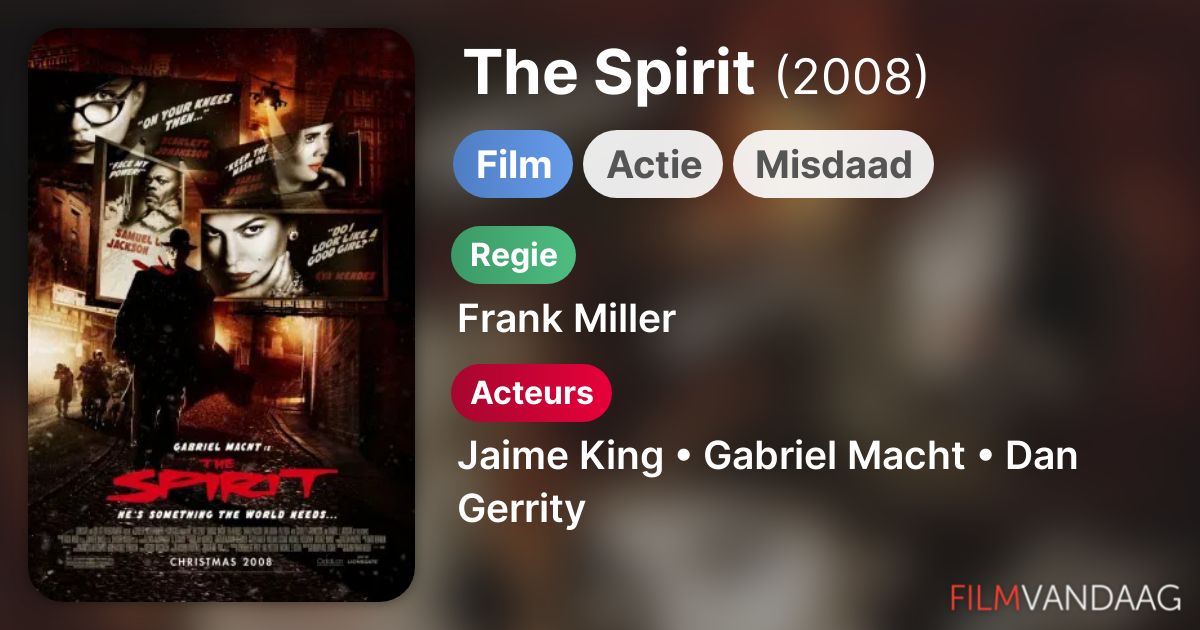 The Spirit (film, 2008) - FilmVandaag.nl