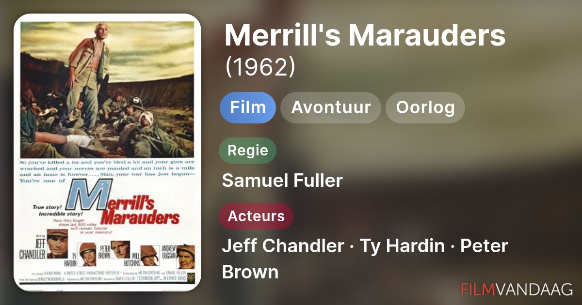 Merrill's Marauders (film, 1962) kopen op dvd of blu-ray - FilmVandaag.nl