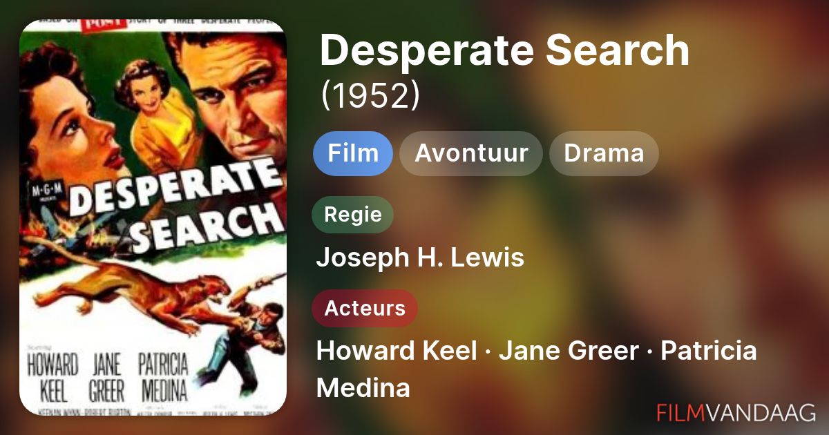 Desperate Search (film, 1952) - FilmVandaag.nl
