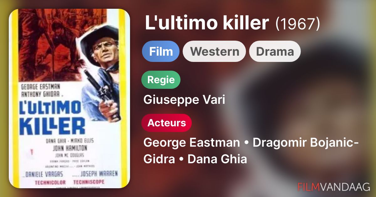 L'ultimo killer (film, 1967) - FilmVandaag.nl