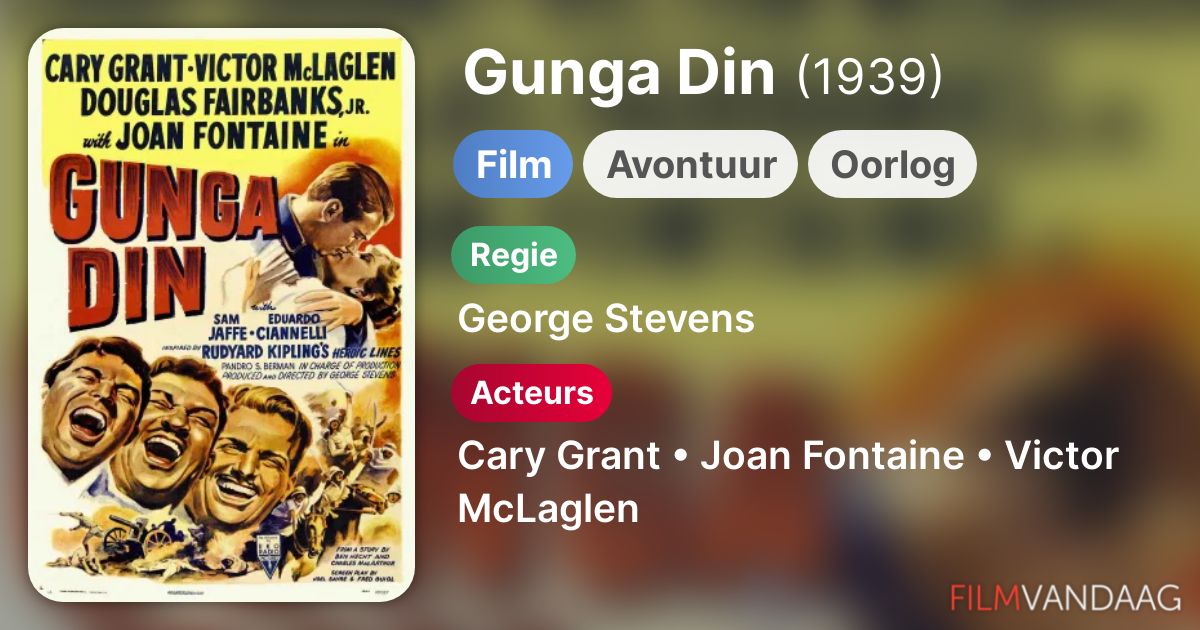 Gunga Din (film, 1939) - FilmVandaag.nl