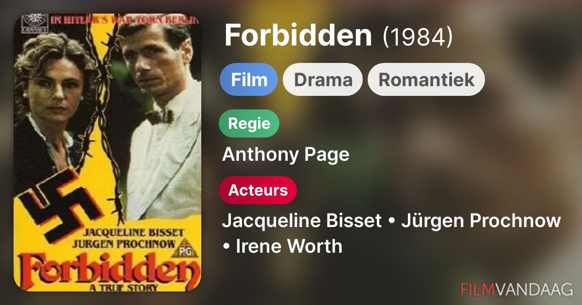 Forbidden (film, 1984) - FilmVandaag.nl